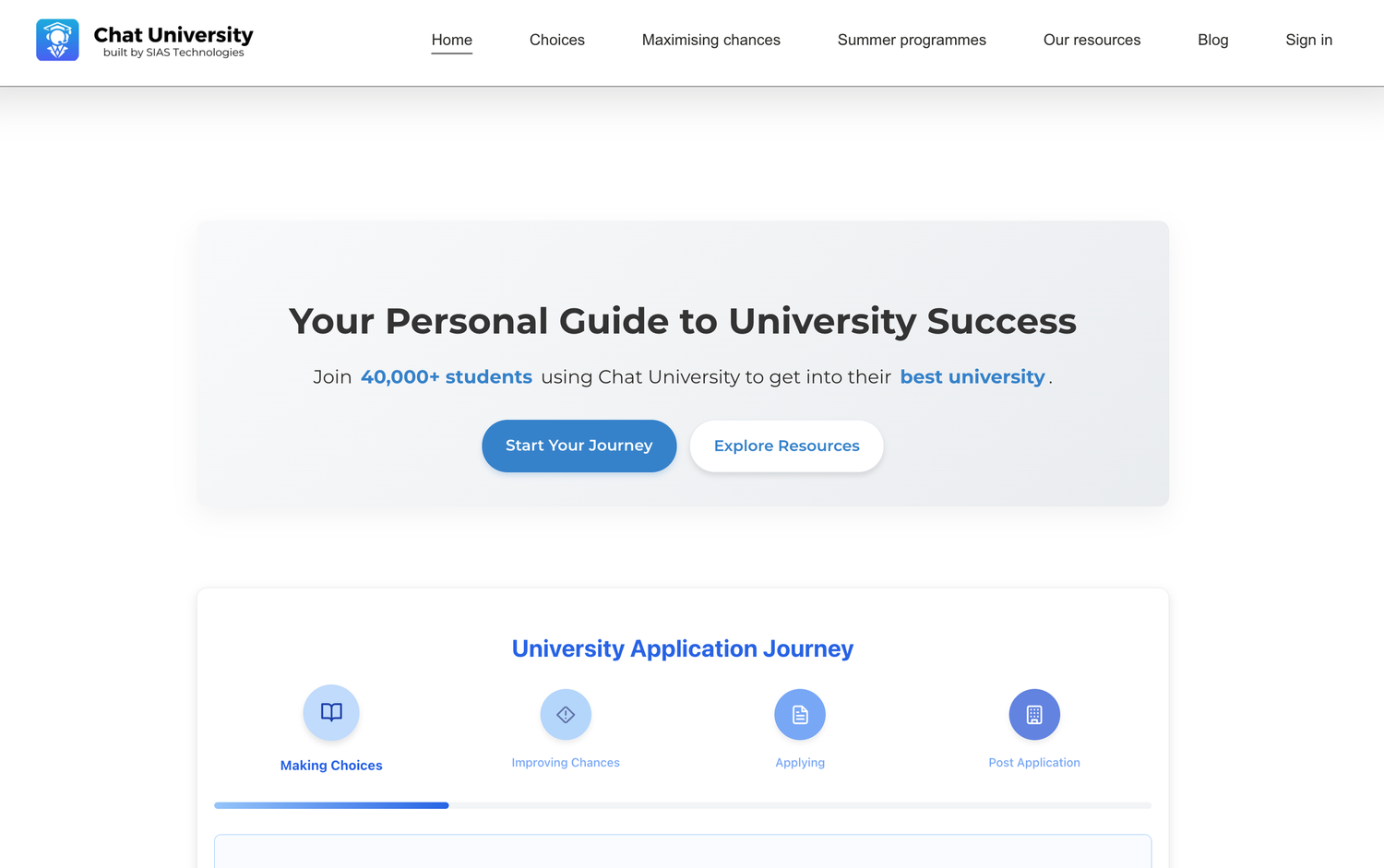 Chat University | AI-Powered Guide for University Application Success ...