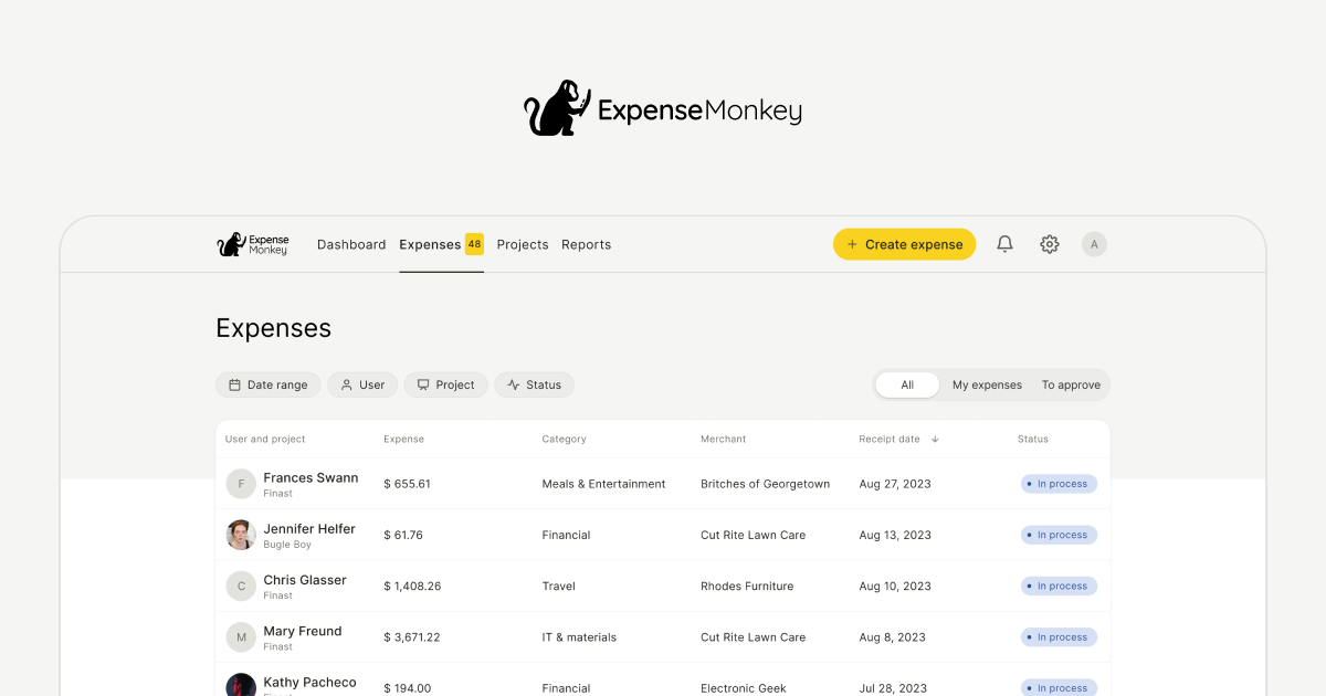 ExpenseMonkey: AI Expense Tracker for Businesses & Freelancers - ToolMage