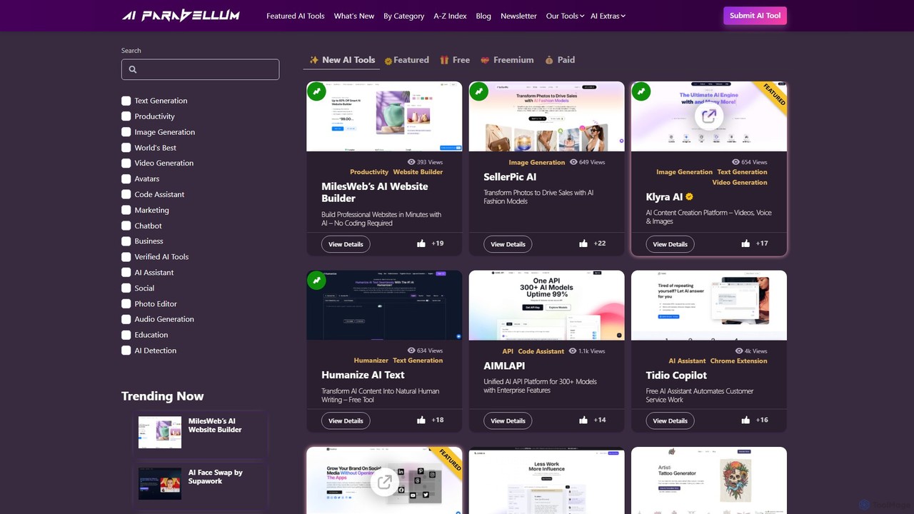 AI Parabellum | The Ultimate AI Tools Directory & Free Utilities - ToolMage