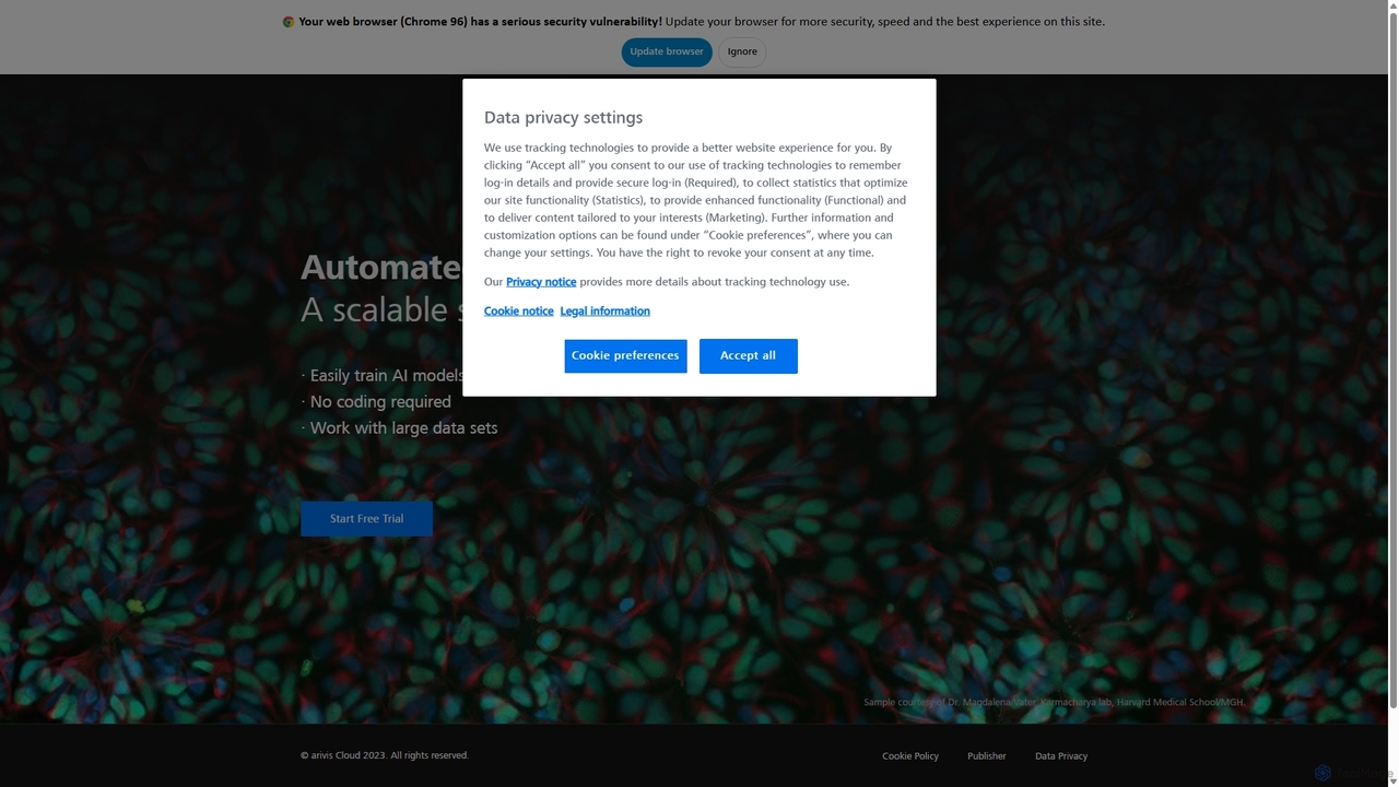 APEER (arivis Cloud) | 面向科学研究的人工智能图像分析平台 - ToolMage