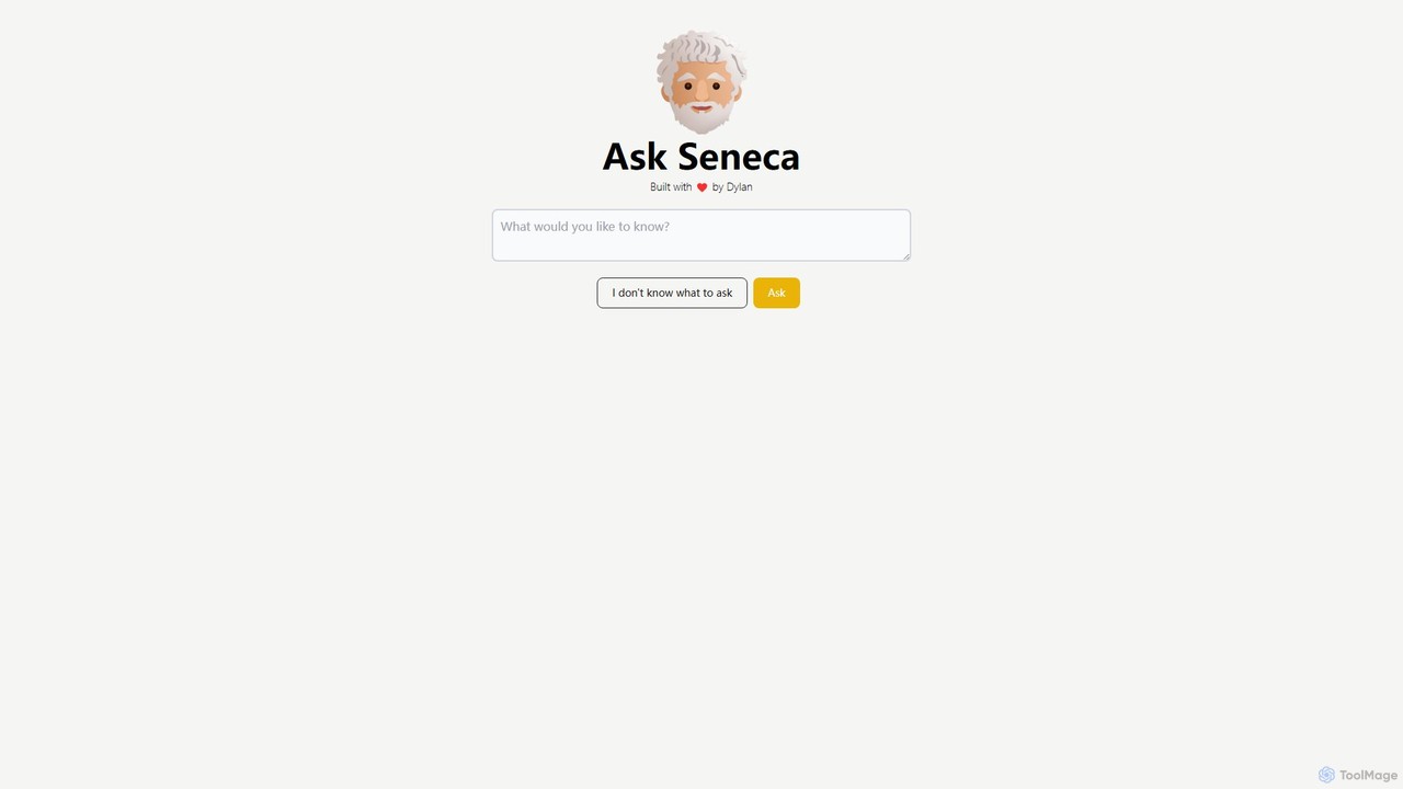 Ask Seneca: AI Stoic Philosopher for Life Advice & Wisdom - ToolMage