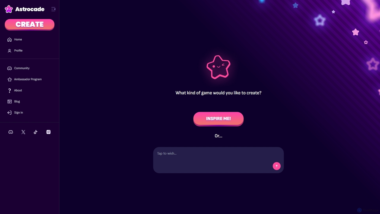 Astrocade：人工智能游戏创作平台 | 通过文本即时创建游戏 - ToolMage