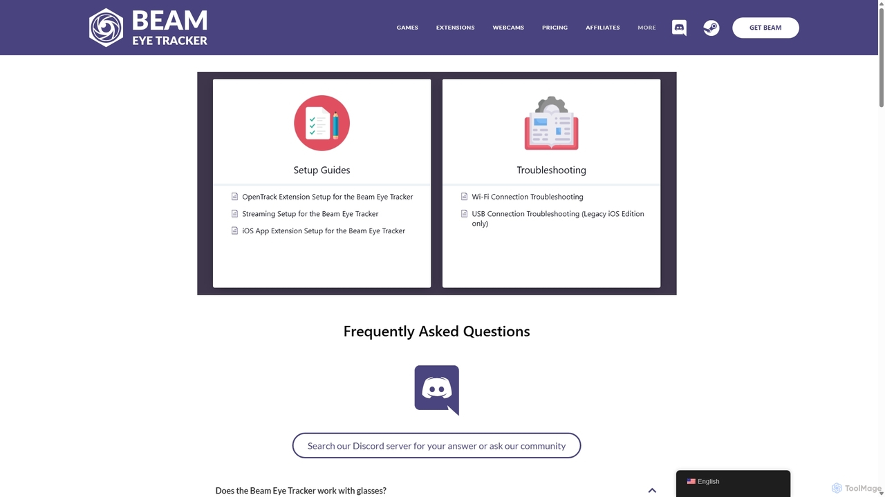 Beam Eye Tracker | AI Webcam Eye & Head Tracker for Gaming & Streaming ...