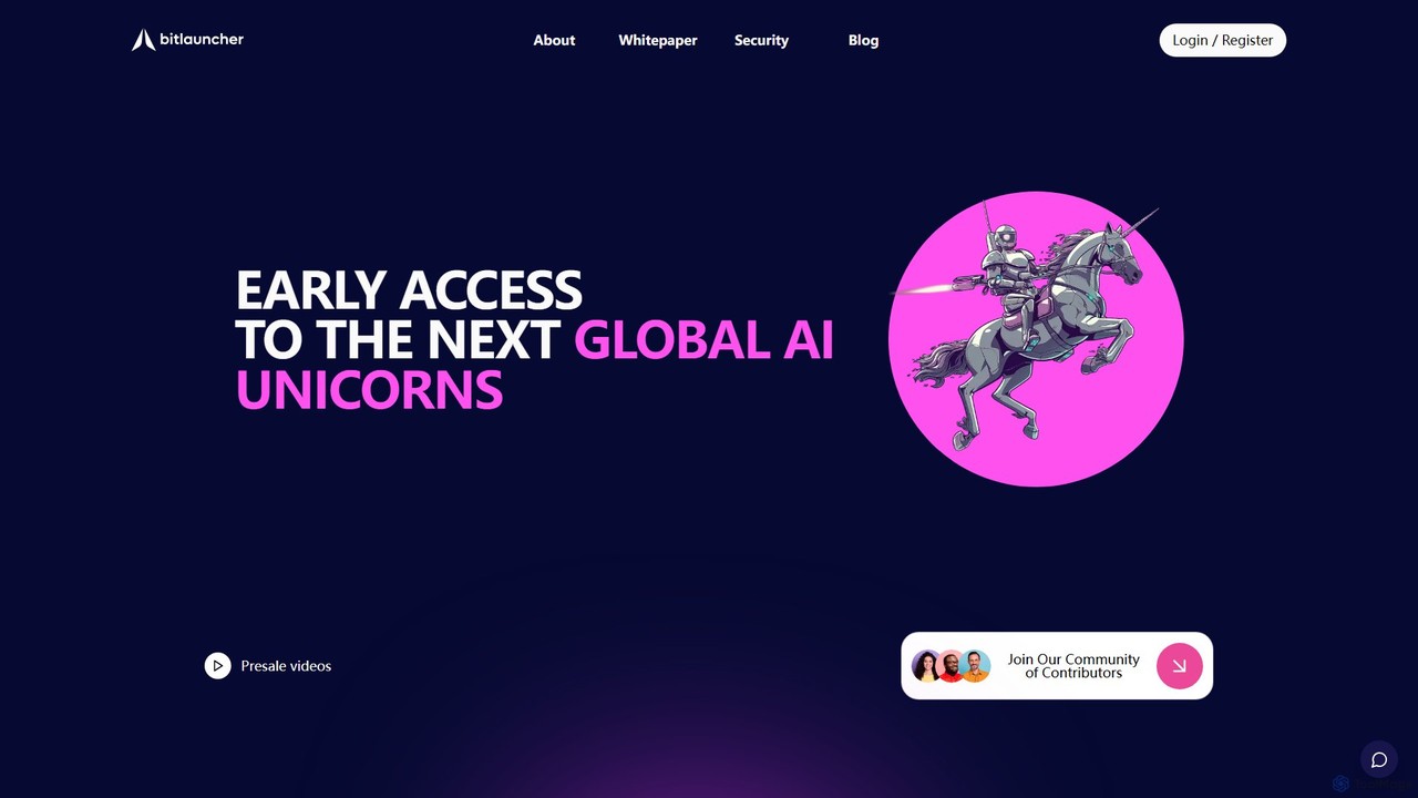 Bitlauncher: The AI & Crypto Launchpad for Early-Stage Startups - ToolMage