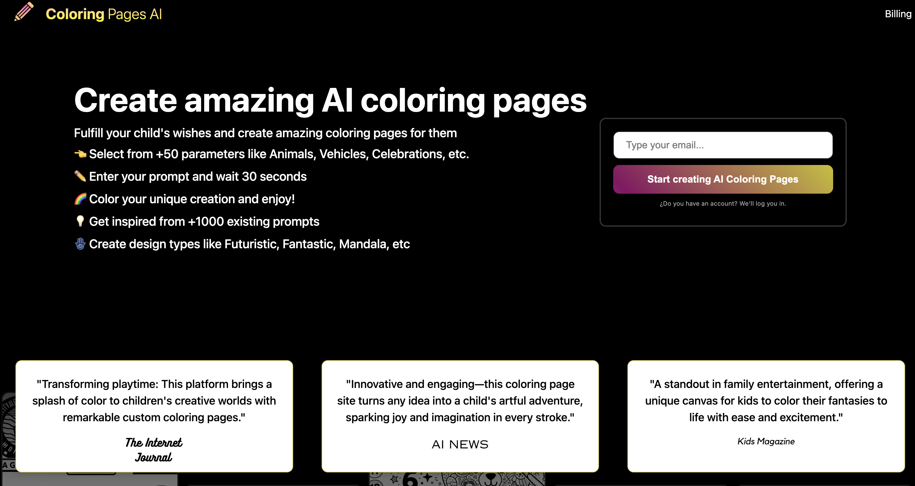 Coloring Pages AI: Generate Custom Printable Coloring Sheets from Text ...