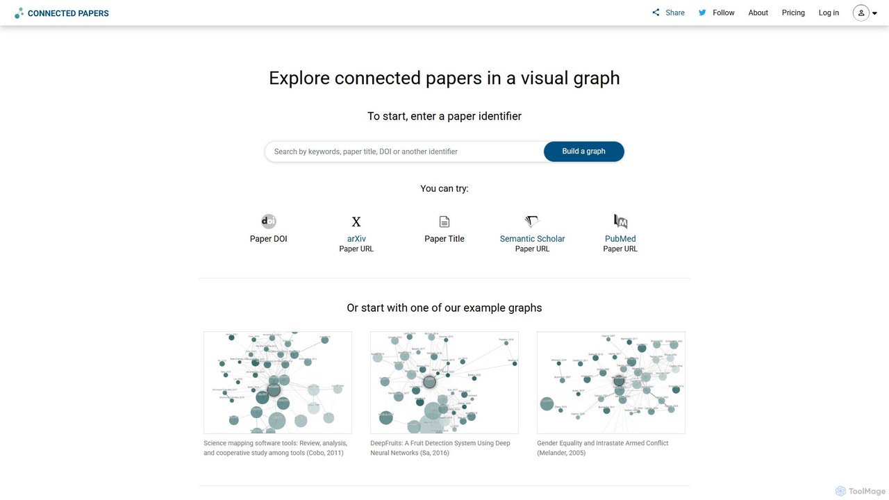 Connected Papers | Visual Tool for Academic Research & Paper Discovery - ToolMage