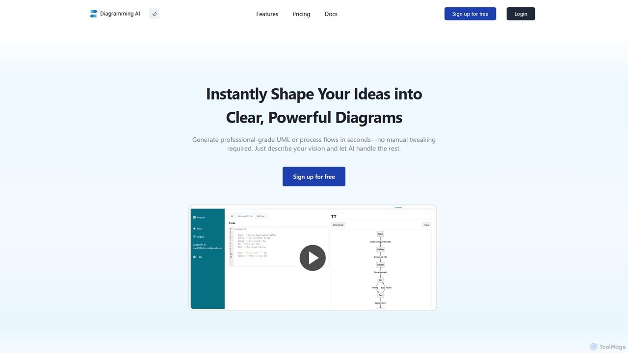 AI Flowchart Generator | Create Diagrams from Text & PDF | aiflowchart ...