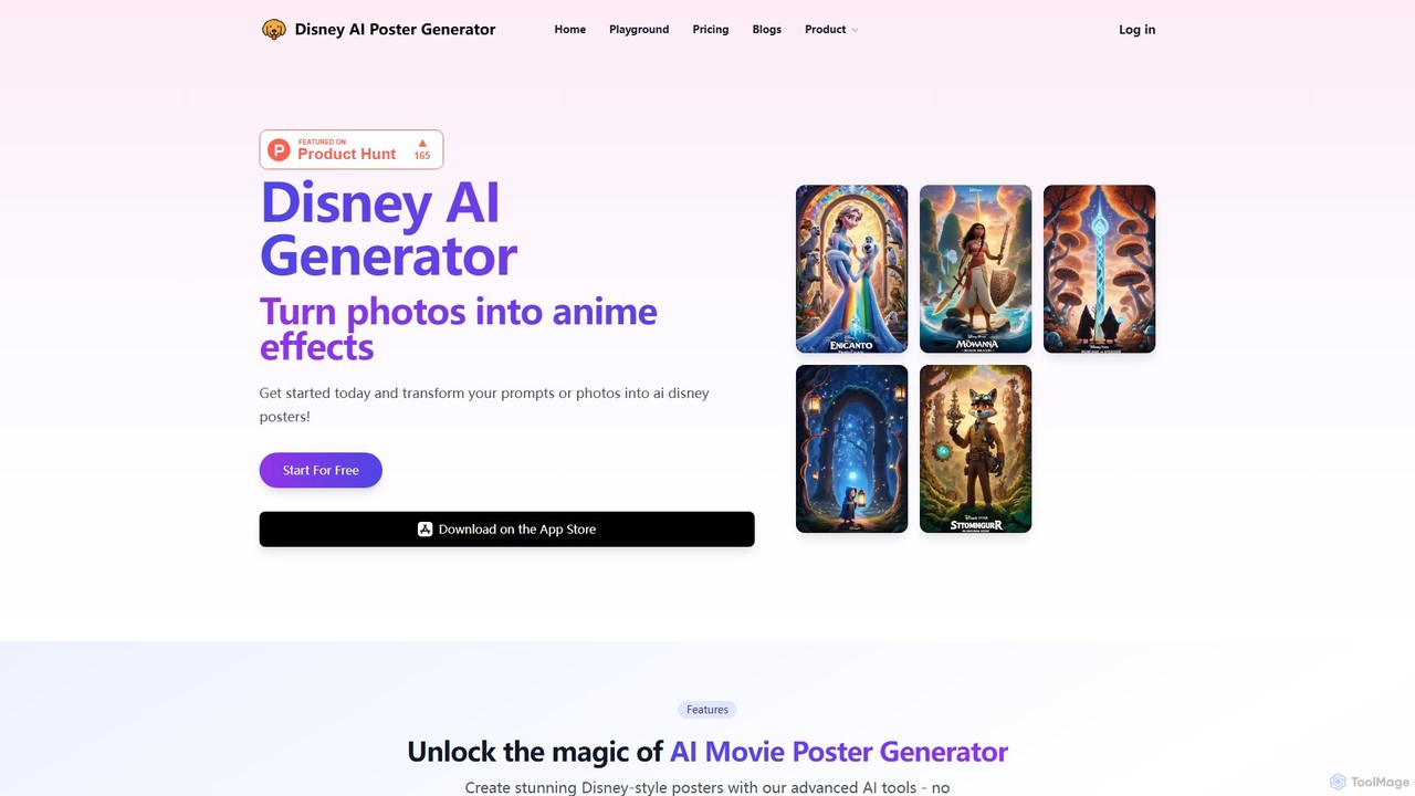 Disney AI Poster | AI Movie Poster & Character Generator - ToolMage