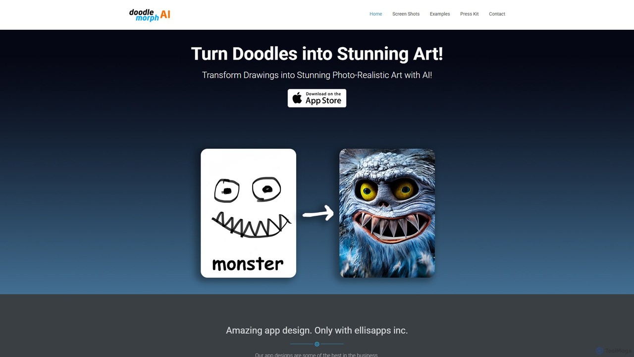 Doodlemorph AI: Turn Doodles into Photorealistic AI Art - ToolMage