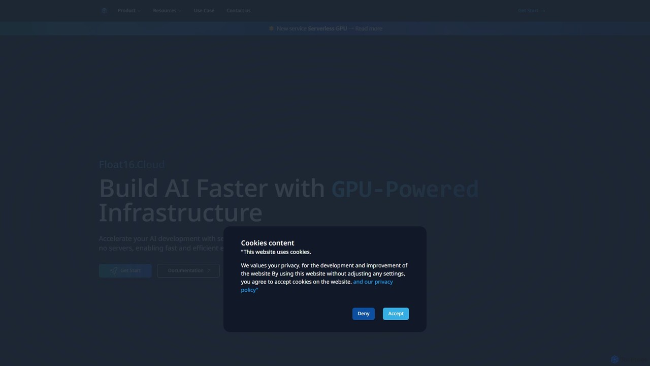 Float16.cloud | Serverless GPU Platform for AI Development - ToolMage