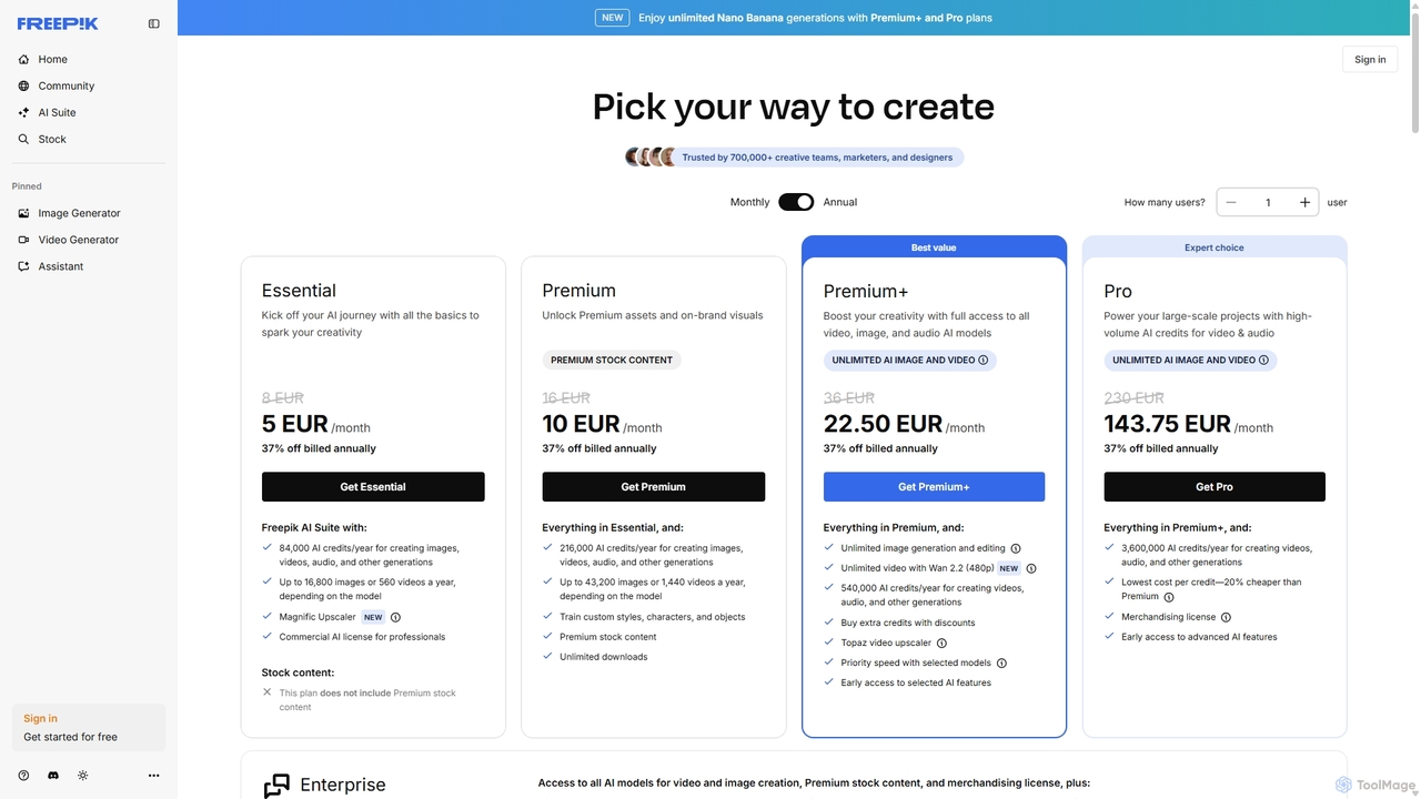 Freepik: All-in-One AI Creative Suite for Images, Videos & Design ...