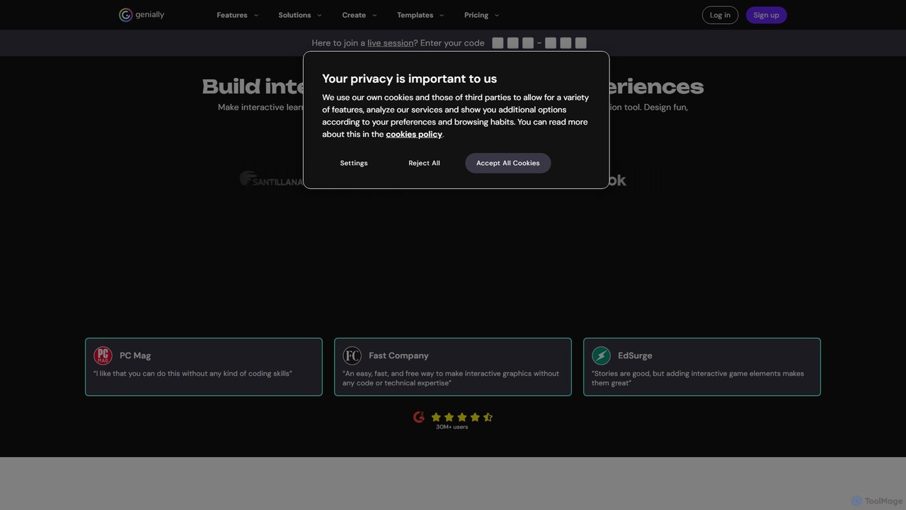 Genially: AI-Powered Interactive Content & Presentation Creator - ToolMage