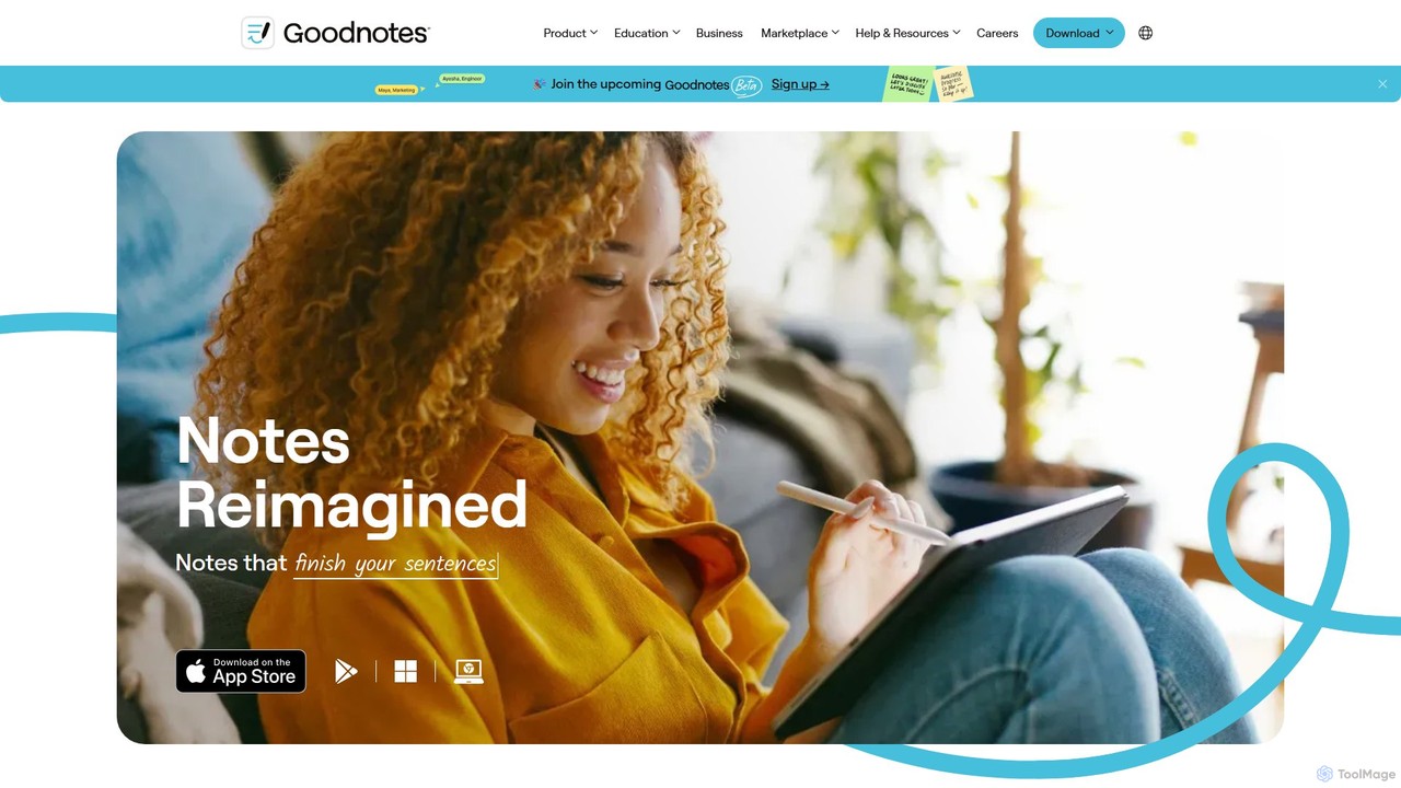 Goodnotes | iPad, Android 및 Windows용 AI 기반 노트 필기 앱 - ToolMage