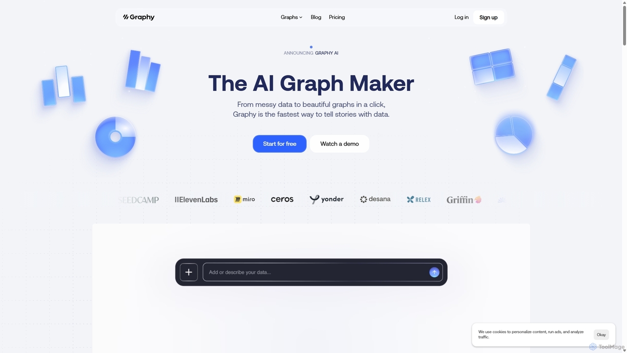 Graphy: AI Graph Maker for Beautiful Data Storytelling & Charts - ToolMage