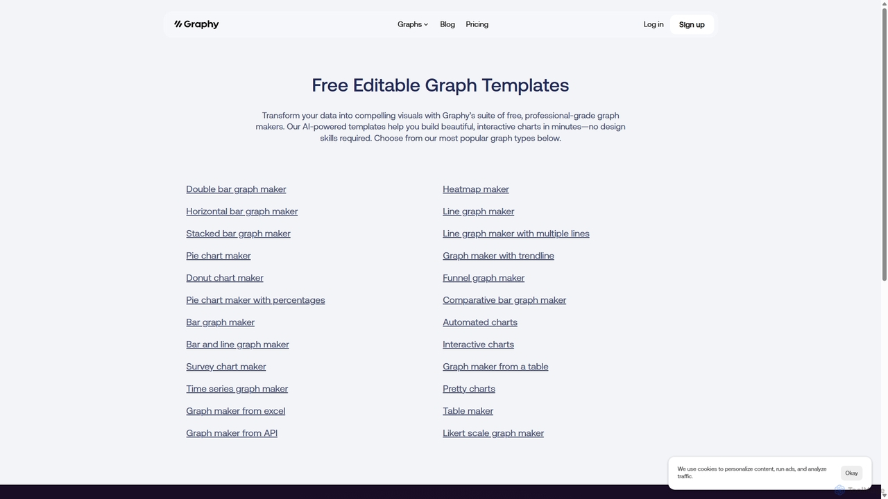 Graphy: AI Graph Maker for Beautiful Data Storytelling & Charts - ToolMage