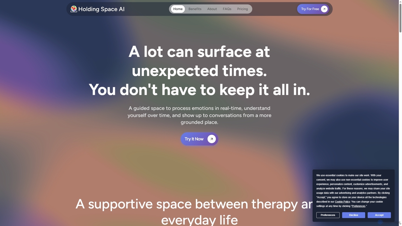 Holding Space AI | AI Companion for Emotional Processing & Therapy ...