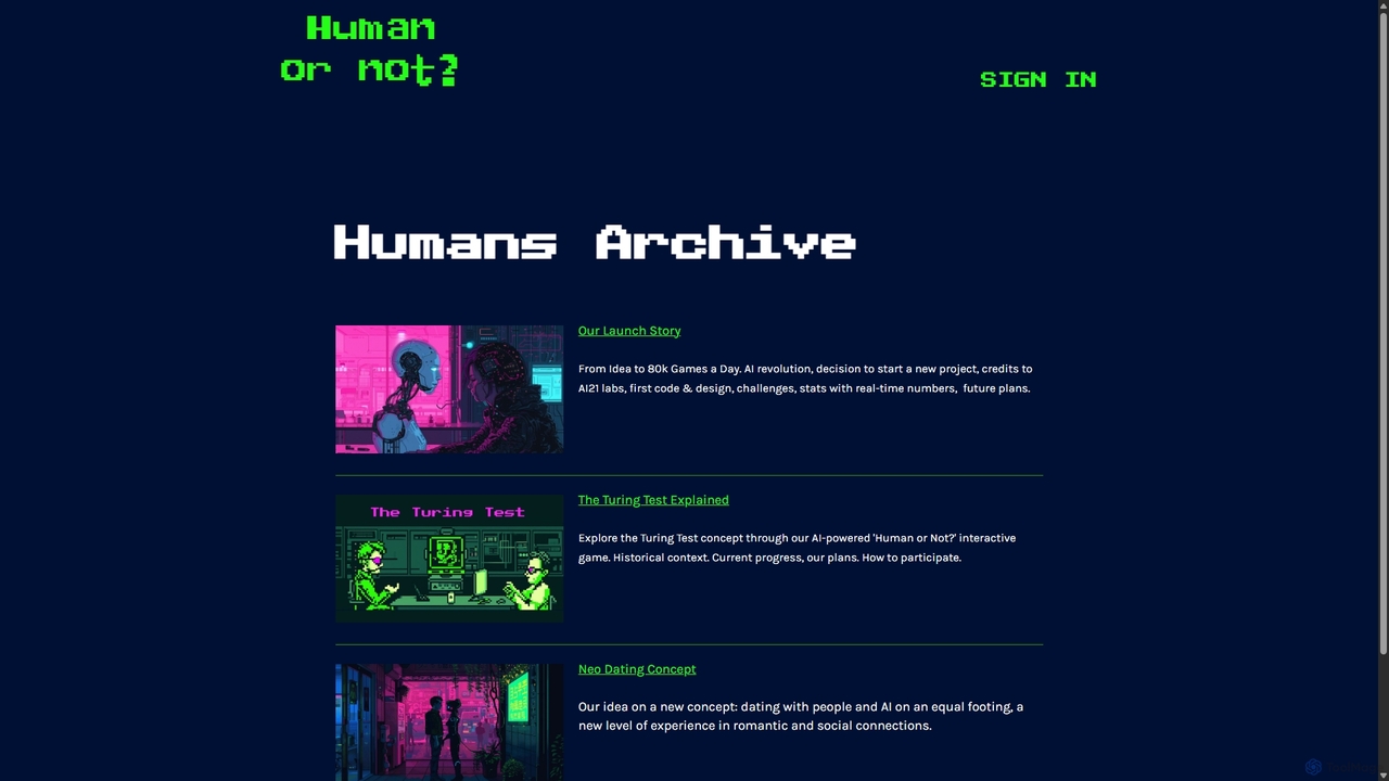 Human or Not: Play the Ultimate Social Turing Game - ToolMage