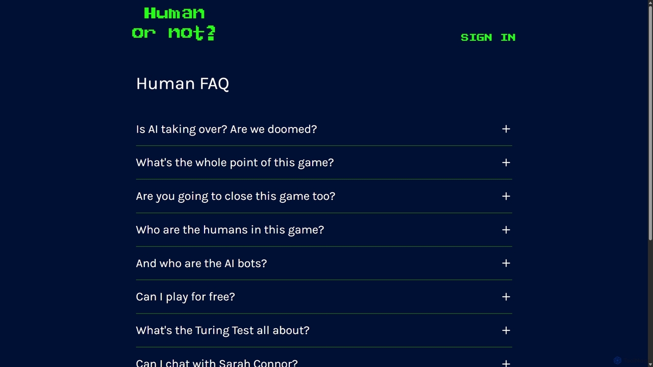 Human or Not: Play the Ultimate Social Turing Game - ToolMage
