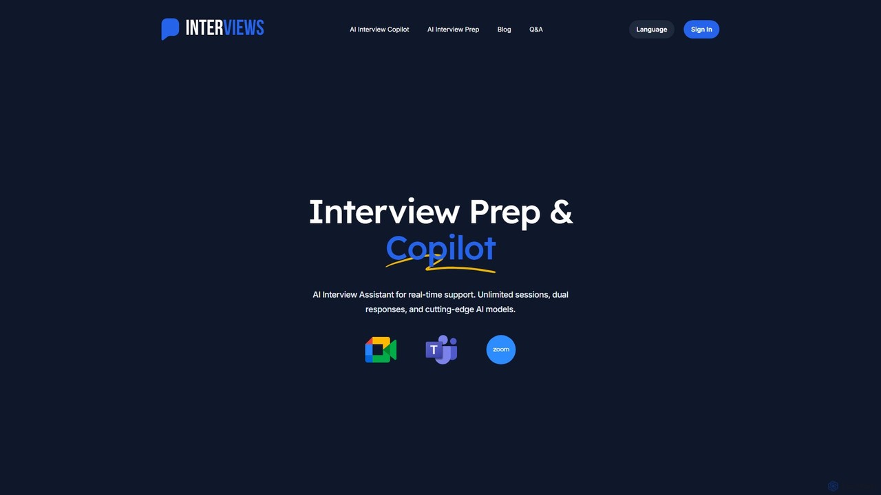 Interviews.chat: AI Interview Copilot & Prep for Job Seekers - ToolMage