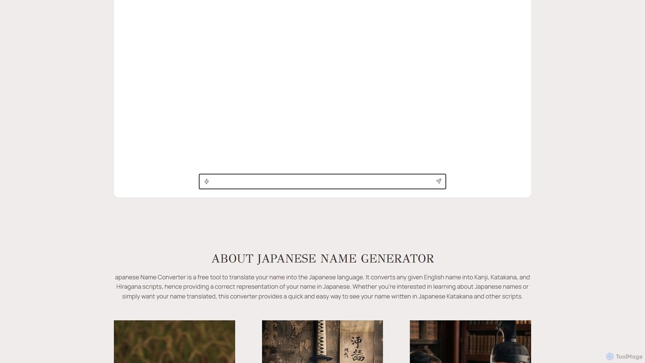Japanese Name Generator | Free AI Tool for Names & Translation - ToolMage