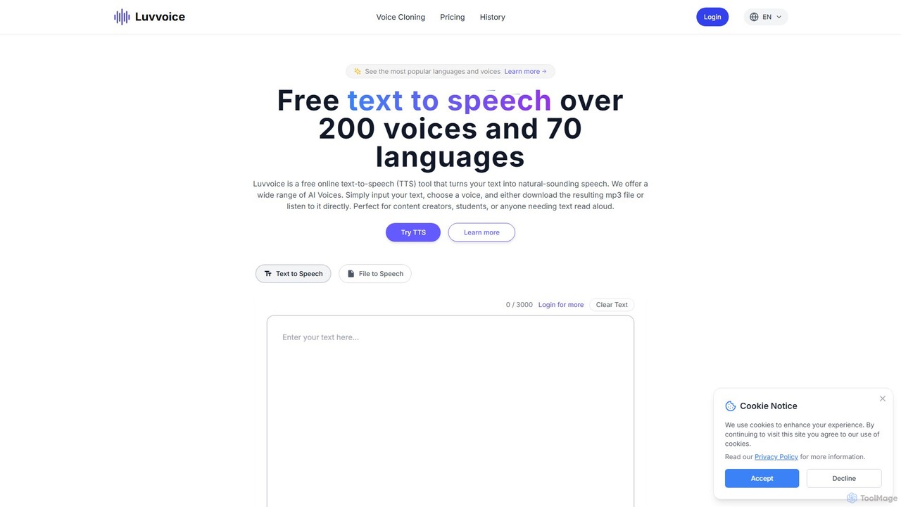 Luvvoice: AI Voice Generator & Voice Cloning | Free Text to Speech ...