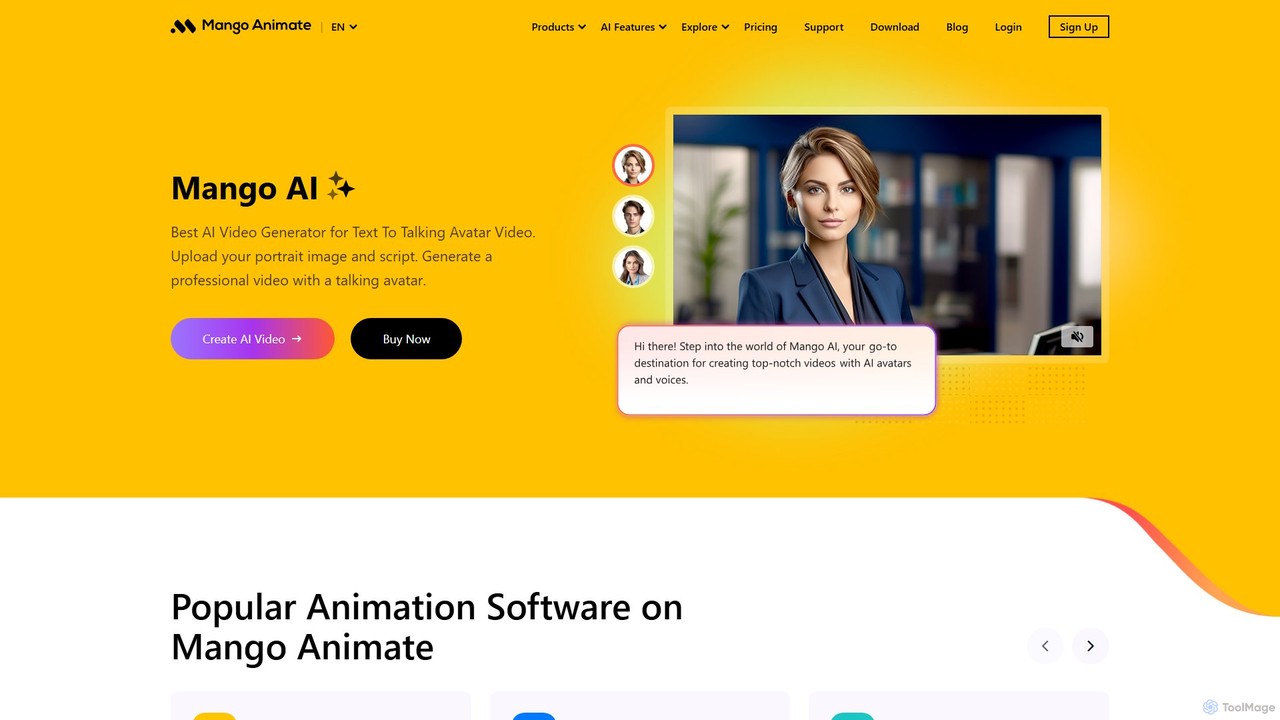 Mango Animate: AI Video Generator & Animation Maker - ToolMage