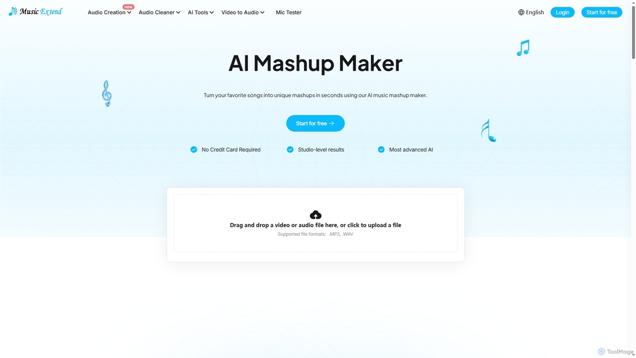 MusicExtend: Free AI Music, Voice, SFX, Mashup, & Audio Cleaner Online ...