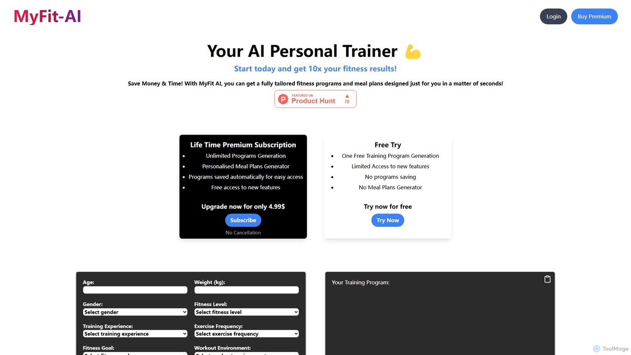 Bodbot vs myfit_ai：機能、価格、トラフィックの比較 - ToolMage
