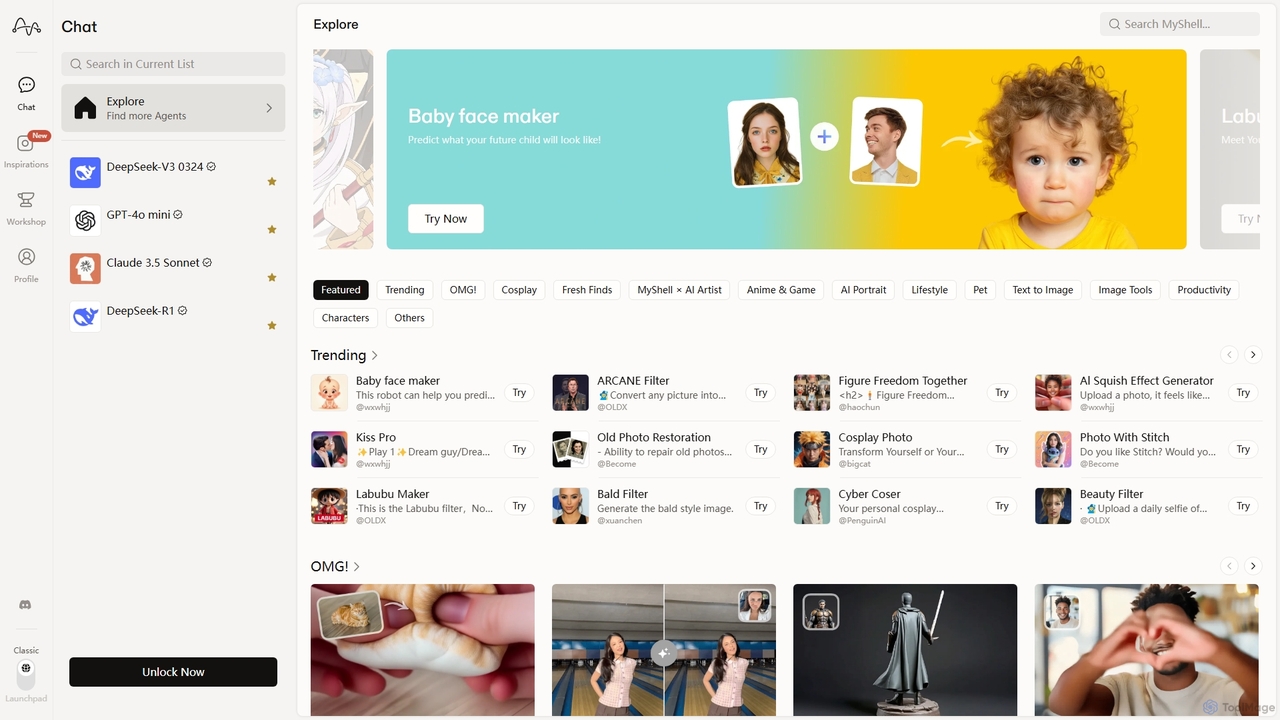 Myshell Ai Create Share Use Ai Image Chat Productivity Apps