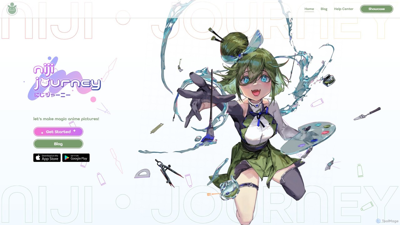 Niji Journey: AI Anime Art Generator by Midjourney & Spellbrush - ToolMage