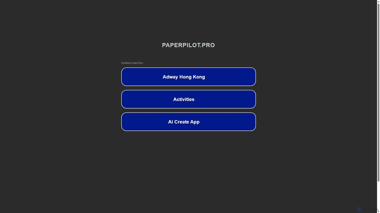 PaperPilot：AI研究助手，用于论文摘要与分析 - ToolMage