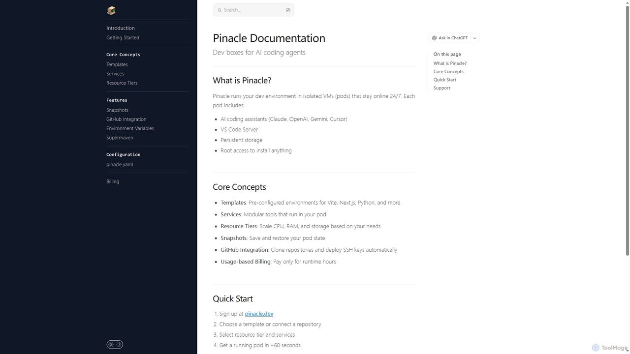 Pinacle : Environnements de Développement Cloud pour le Codage IA et ...