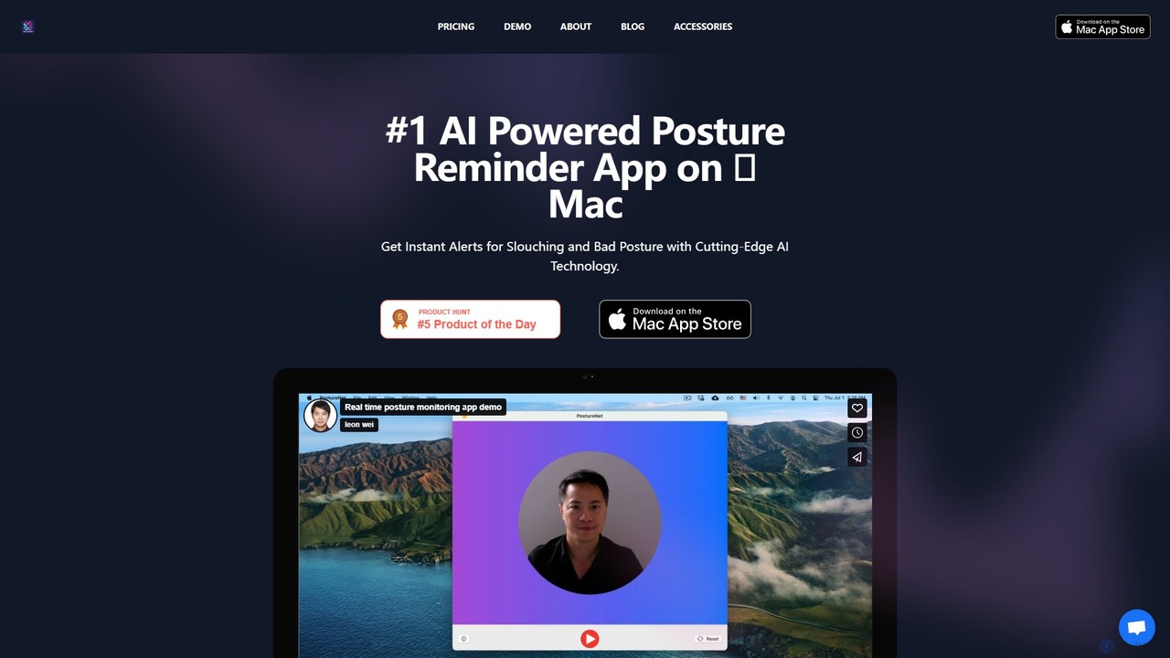 AI Posture Reminder App for Mac | Prevent Slouching & Back Pain - ToolMage
