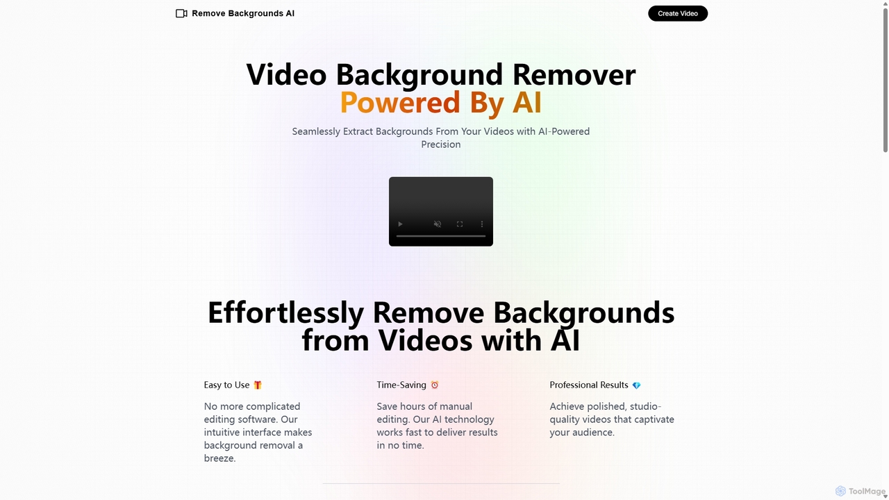 Remove Backgrounds AI | AI-Powered Video Background Remover - ToolMage