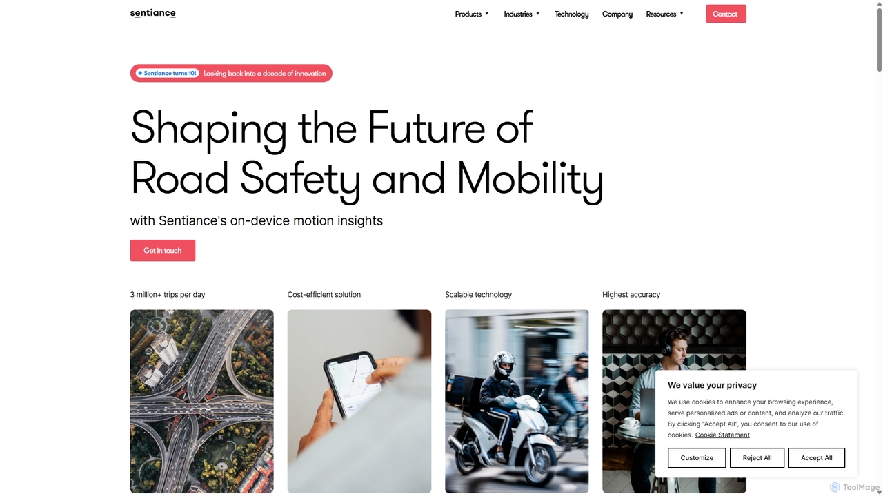 Sentiance | AI Motion Insights for Road Safety & Mobility - ToolMage
