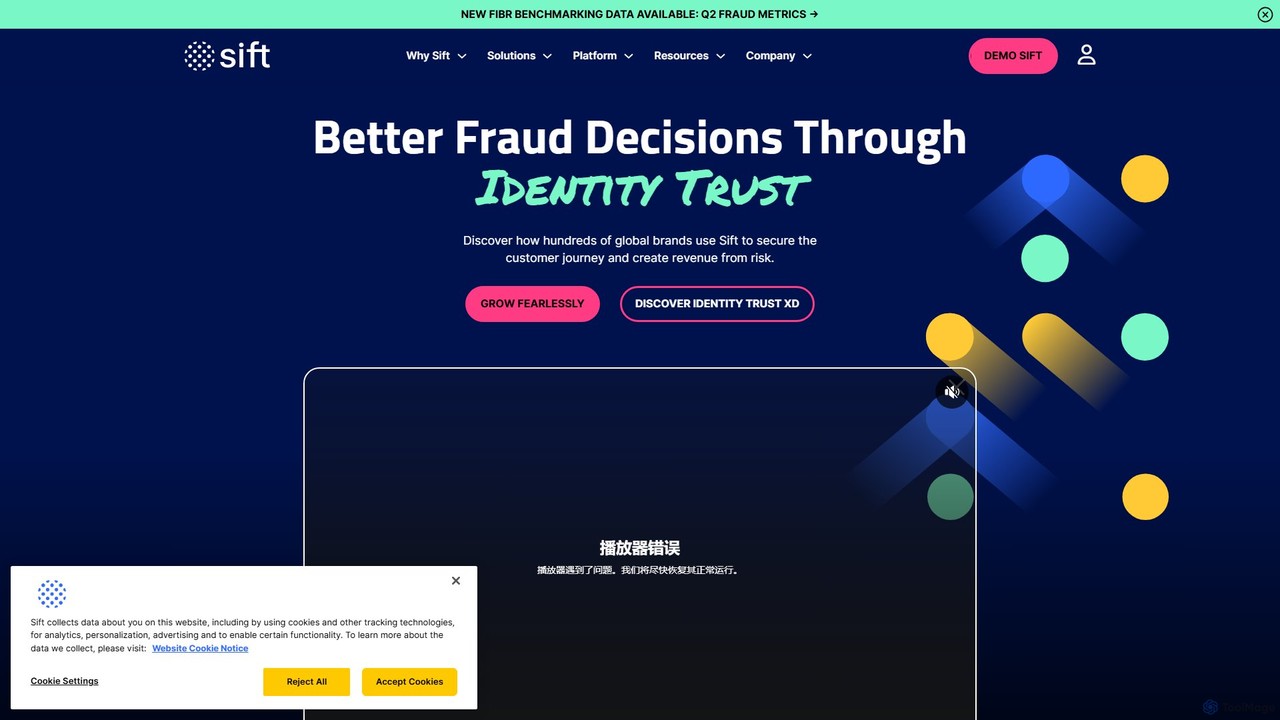 Sift | AI-Powered Fraud Detection & Digital Trust Platform - ToolMage