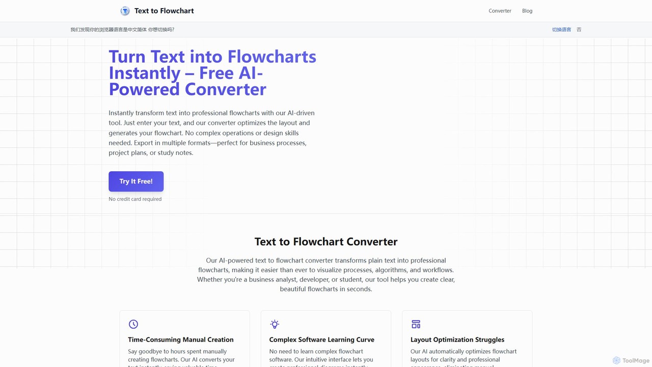 Text to Flowchart | AI-Powered Diagram & Flowchart Generator - ToolMage
