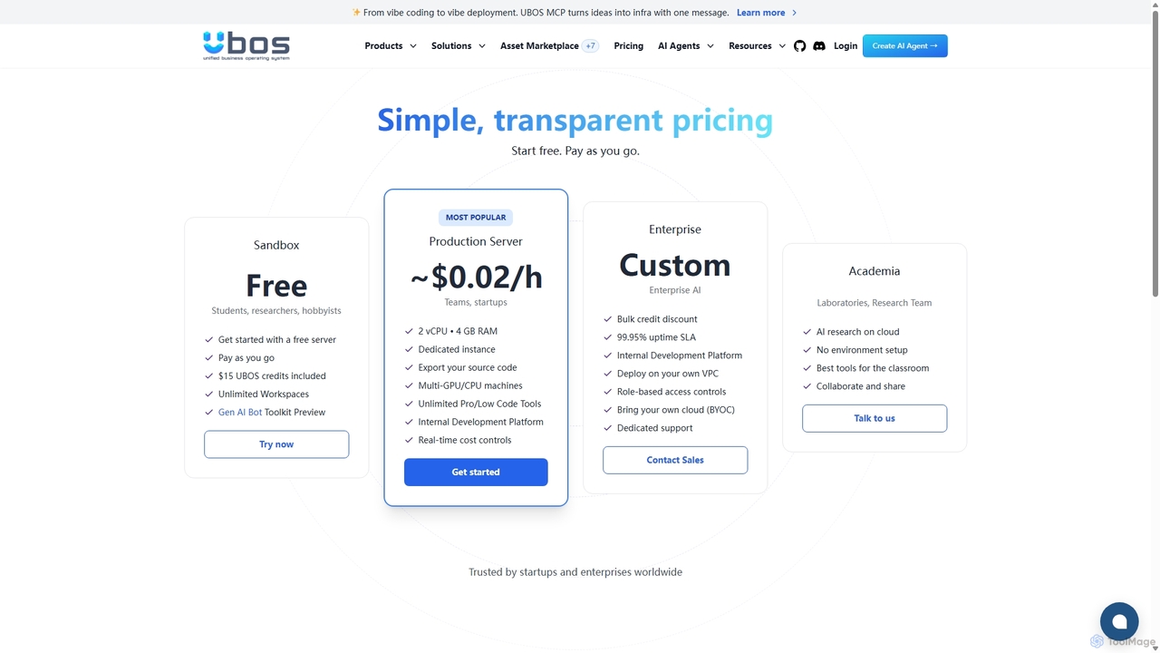 UBOS: Low-Code AI Agent Orchestration Platform for Enterprise - ToolMage
