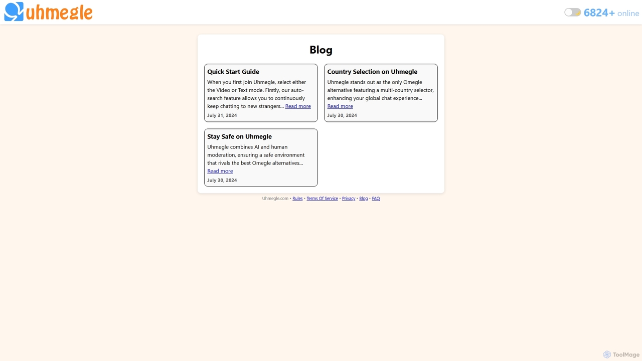 Uhmegle: The Top AI-Moderated Omegle Alternative for Safe Chat - ToolMage