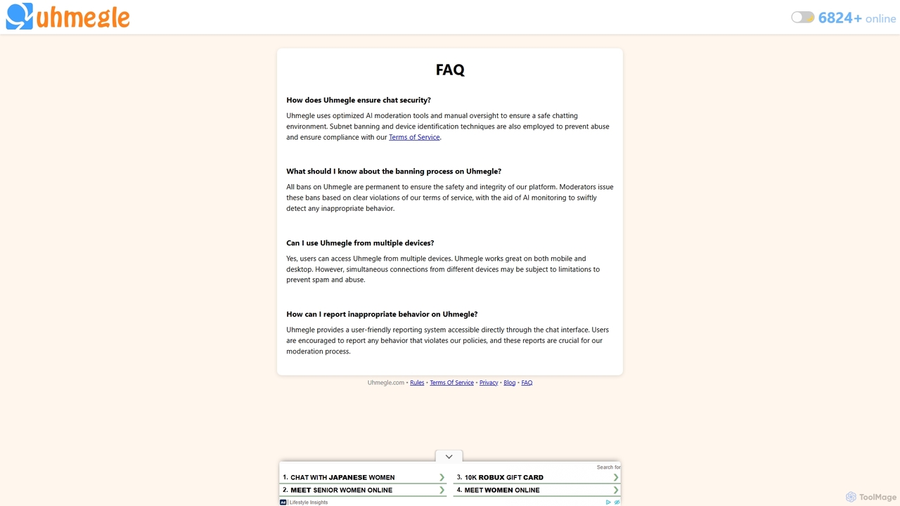 Uhmegle: The Top AI-Moderated Omegle Alternative for Safe Chat - ToolMage