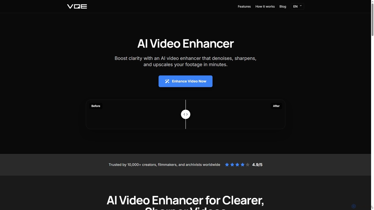 AI Video Enhancer: Upscale, Denoise & Restore Footage to 4K - ToolMage