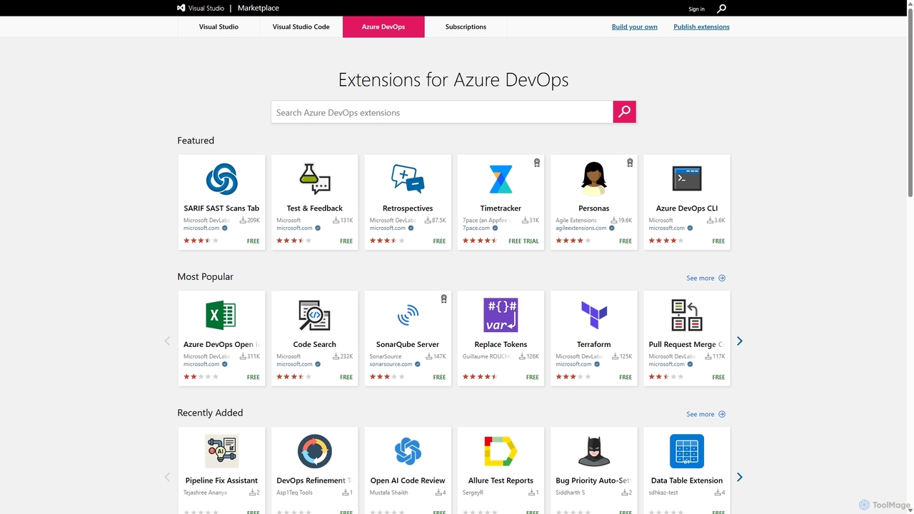 Visual Studio Marketplace | 适用于 VS、VS Code 和 Azure DevOps 的扩展 - ToolMage