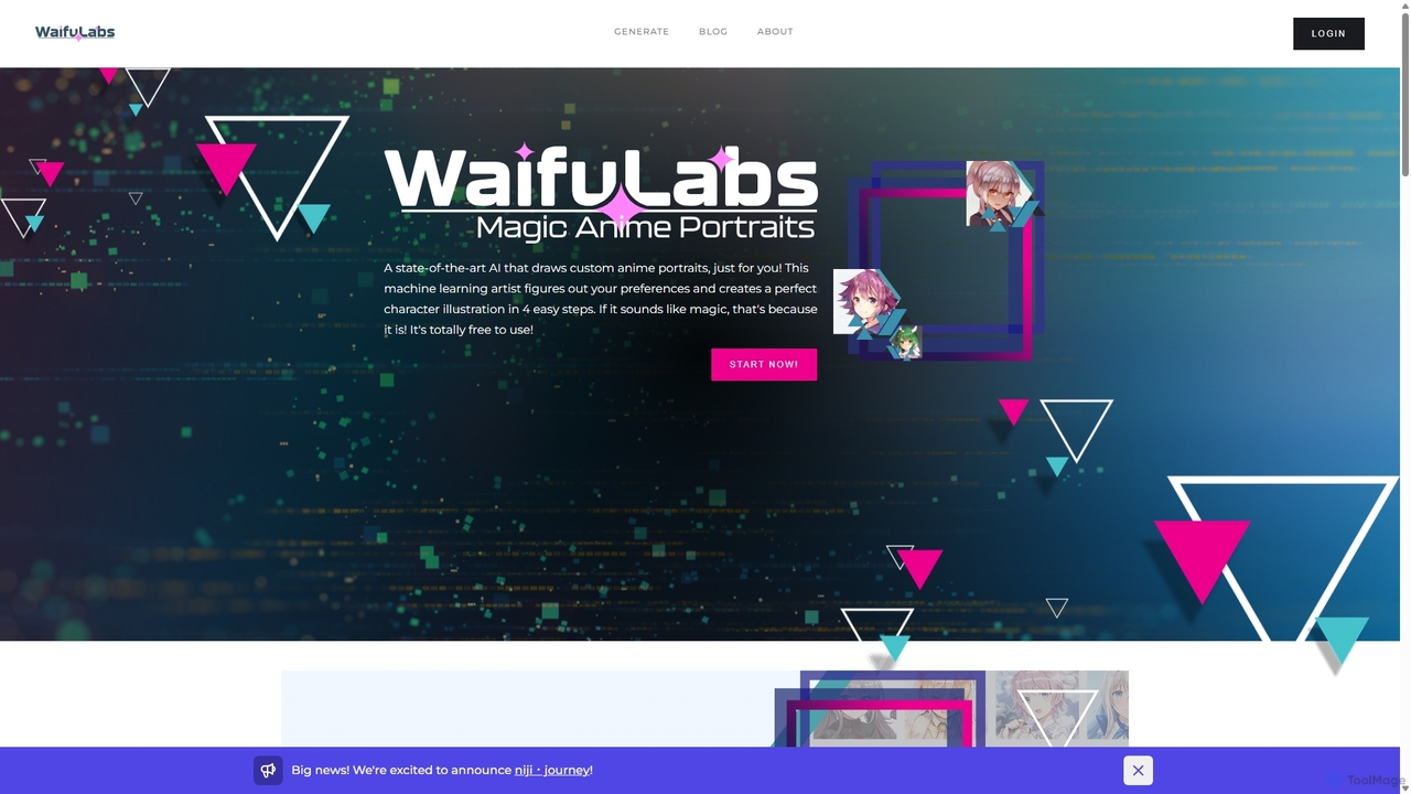 Waifu Labs: AI Anime Character & Portrait Generator - ToolMage