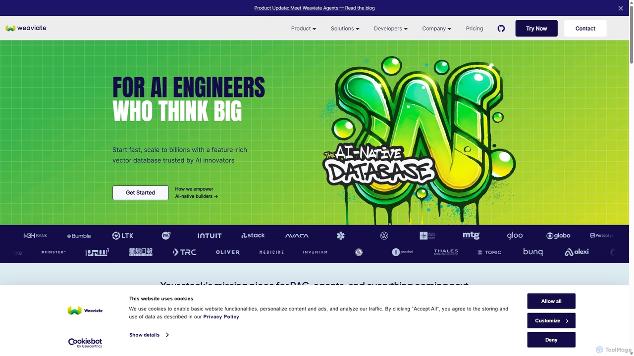 Weaviate | The AI-Native Vector Database for Developers - ToolMage